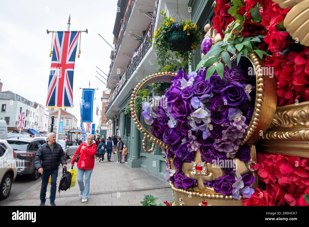Windsor, Berkshire, UK. 8th May, 2023. Following the Coronation Concert last night, It was still ...