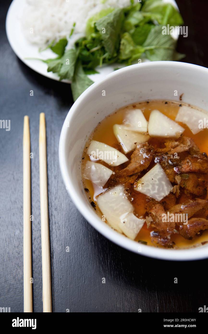 VIETNAM, Hanoi, traditional street food restaurant called Quan An Ngon ...