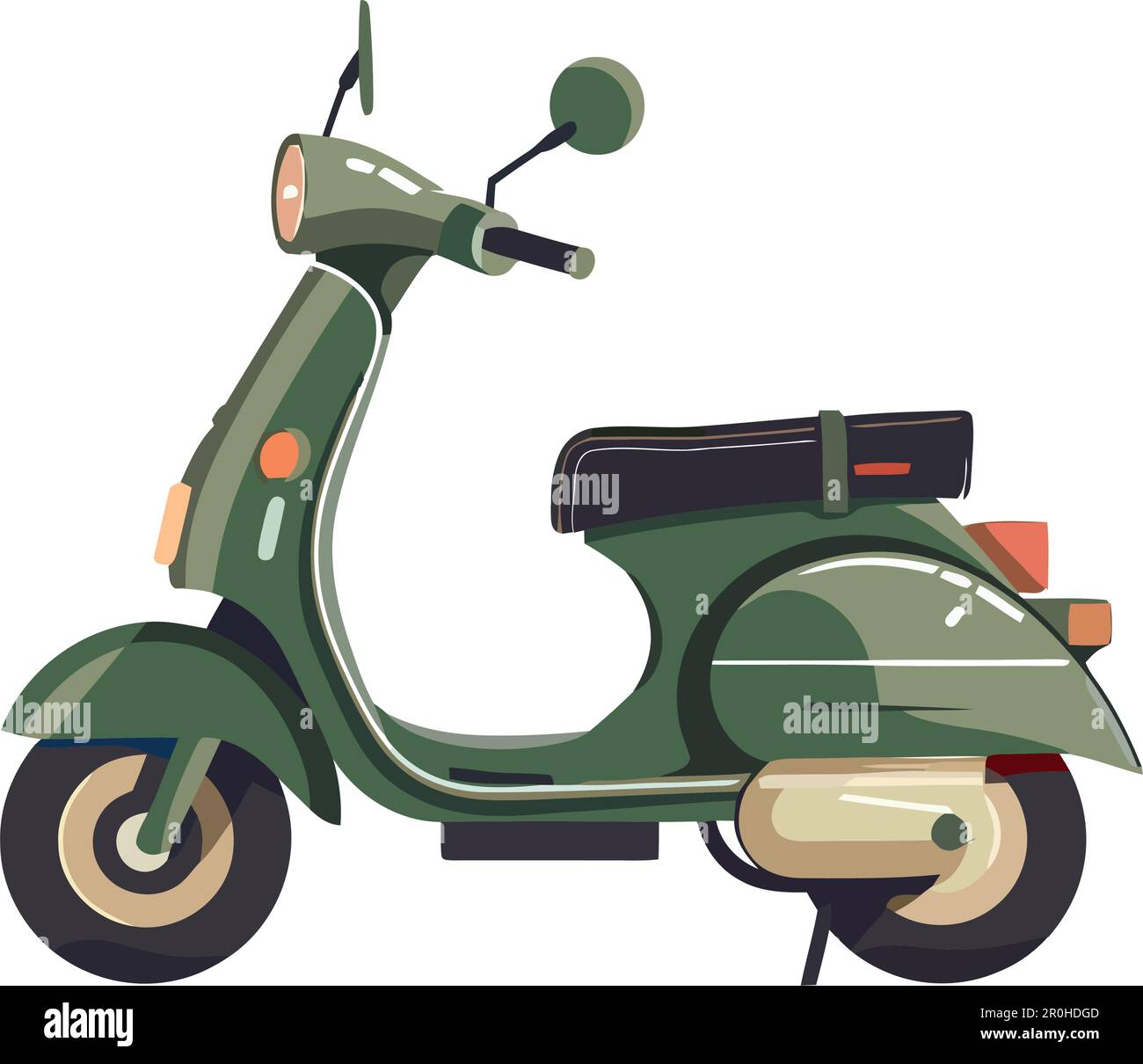 Riding a vintage motorcycle, feeling the freedom isolated Stock Vector ...