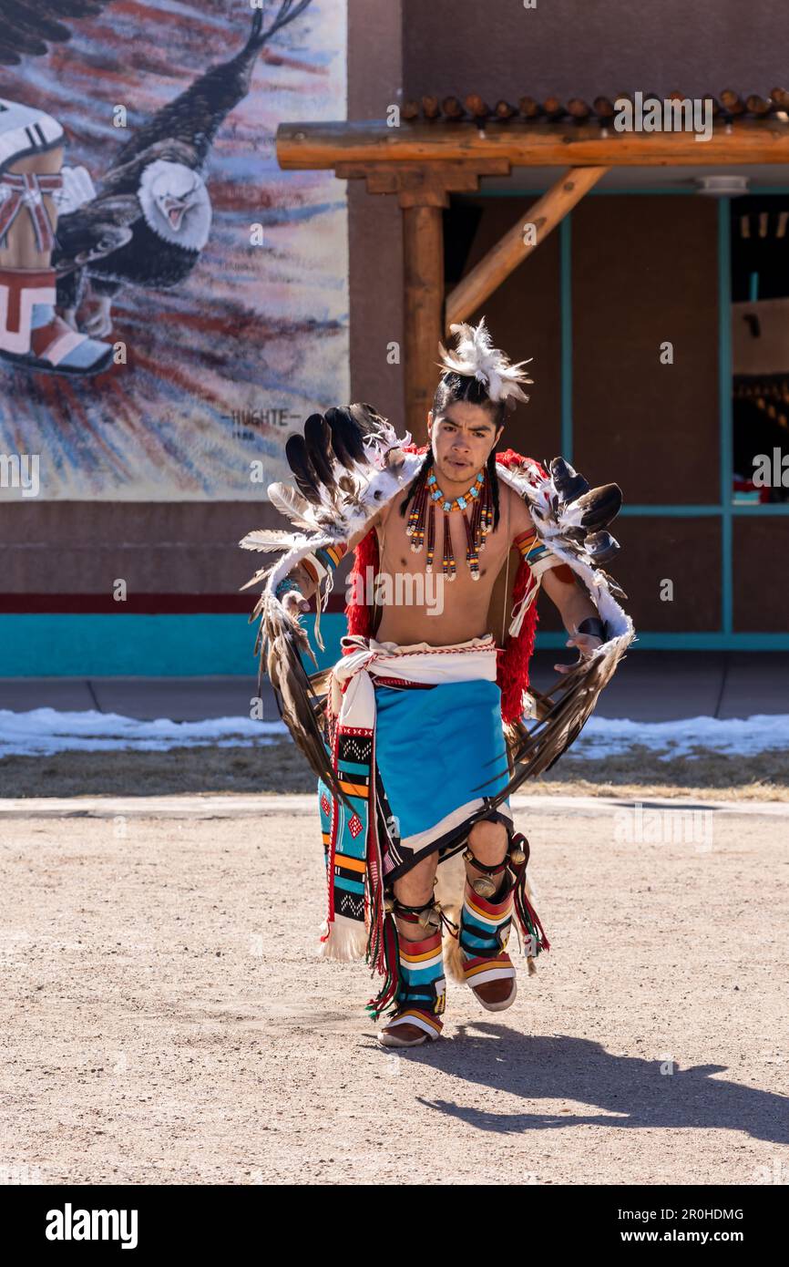 Traditional Zuni Dancing at Indian Pueblo Cultural Center in Albuquerque, New Mexico Stock Photo ...
