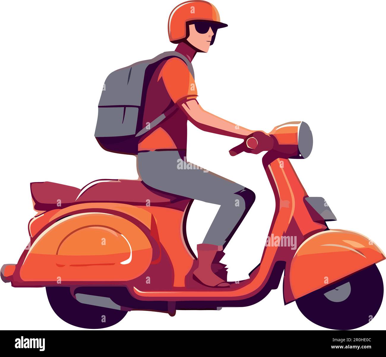 Men riding motorcycles, enjoying freedom and adventure isolated Stock ...