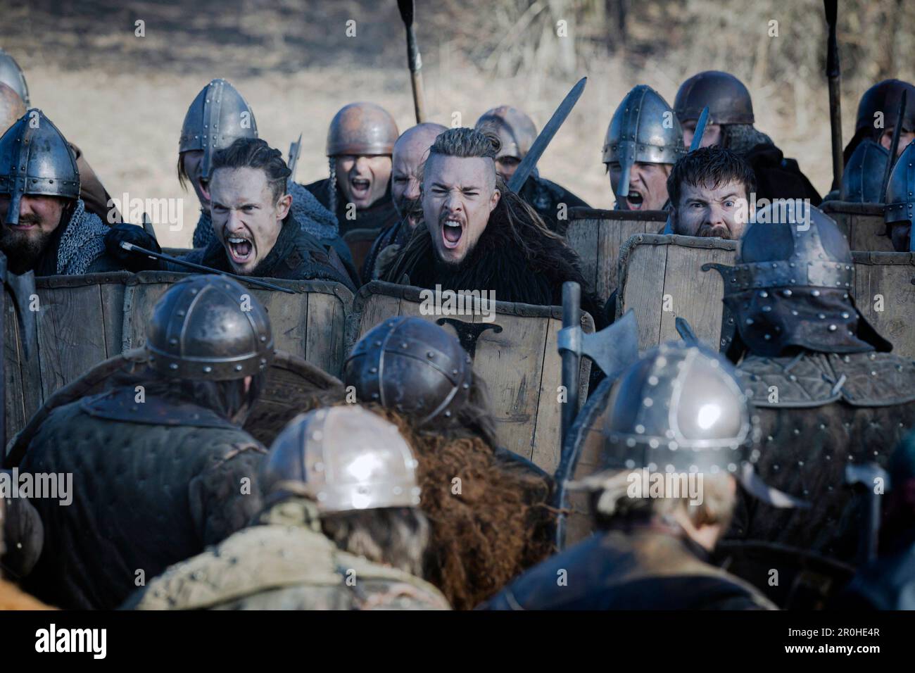 THE LAST KINGDOM: SEVEN KINGS MUST DIE, center, from left: Arnas ...