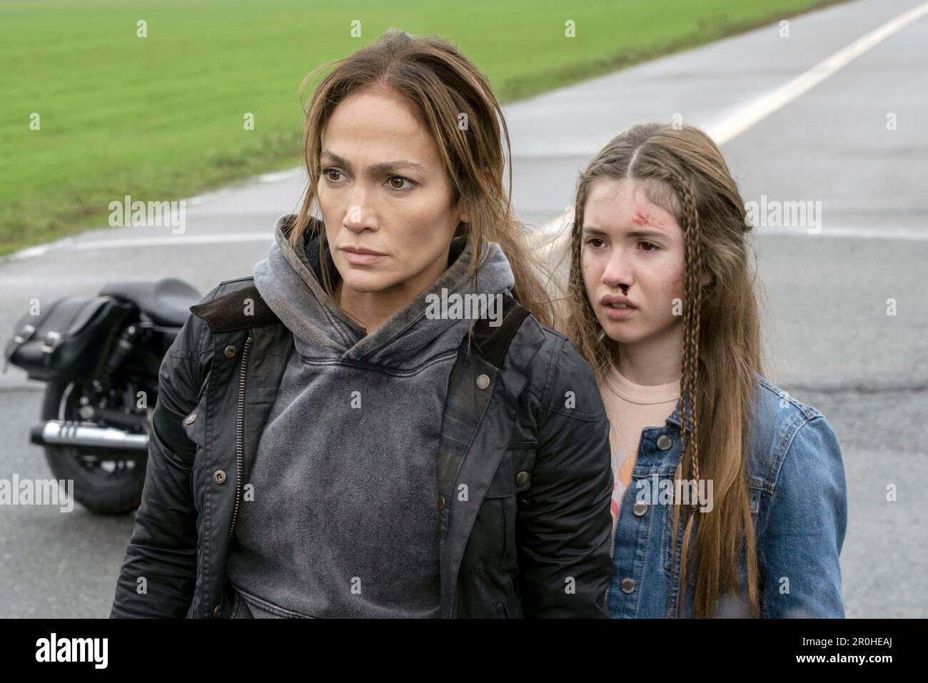 THE MOTHER, from left: Jennifer Lopez, Lucy Paez, 2023. ph: Doane ...
