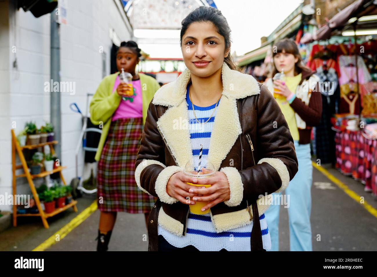 POLITE SOCIETY, from left: Seraphina Beh, Priya Kansara, Ella ...