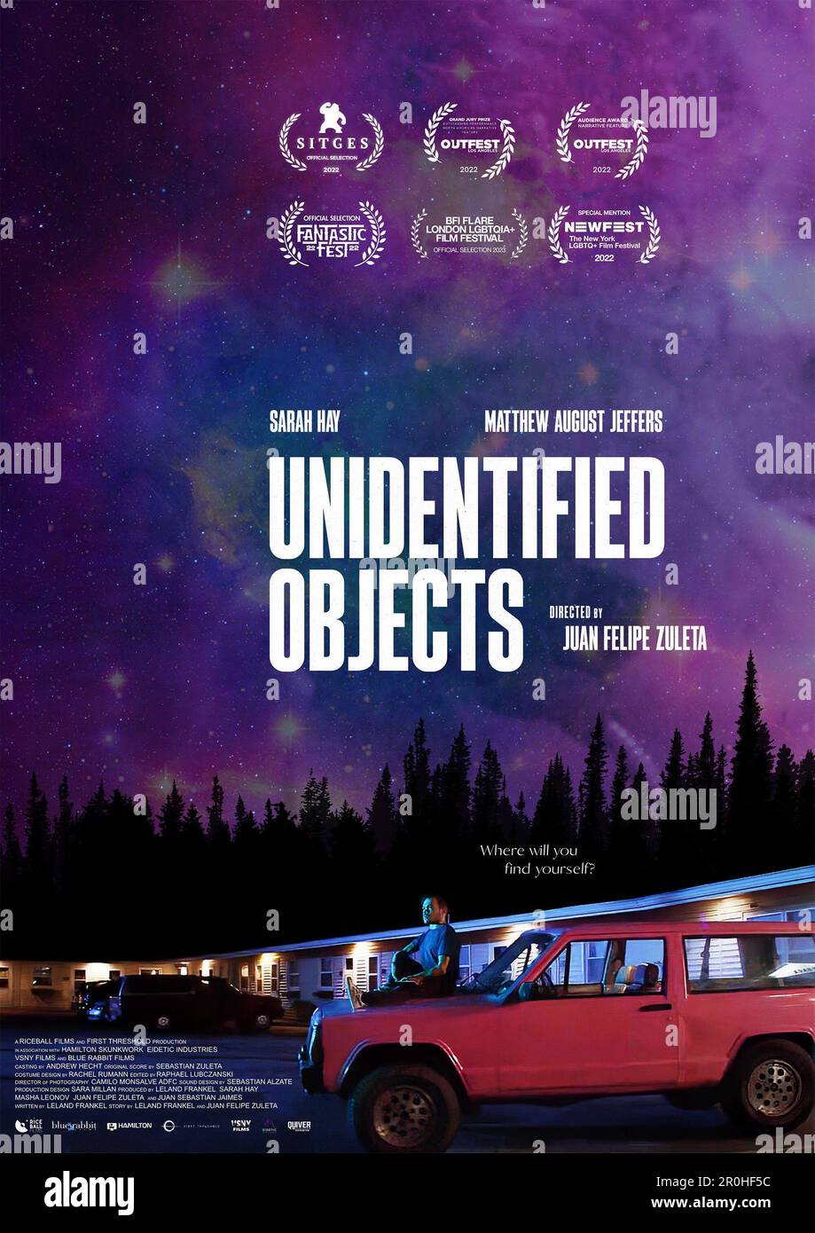 UNIDENTIFIED OBJECTS, poster, Matthew Jeffers, 2022. © Bridge ...