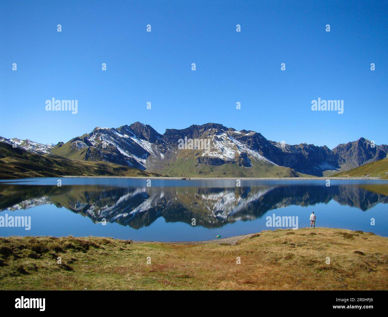 Man reflecting by lake hi-res stock photography and images - Alamy