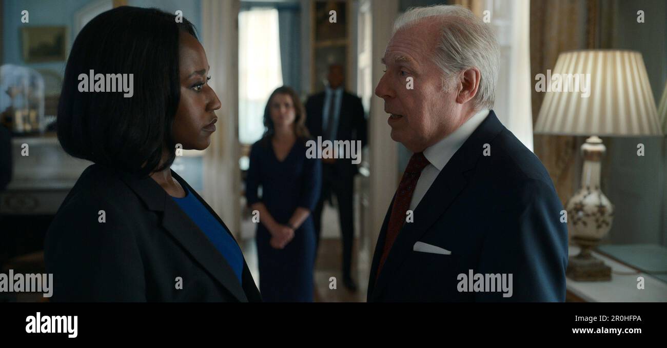 THE DIPLOMAT, from left: Nana Mensah, Keri Russell, Michael McKean ...