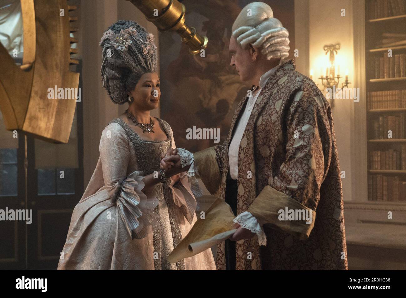 QUEEN CHARLOTTE: A BRIDGERTON STORY, from left: Golda Rosheuvel, James ...