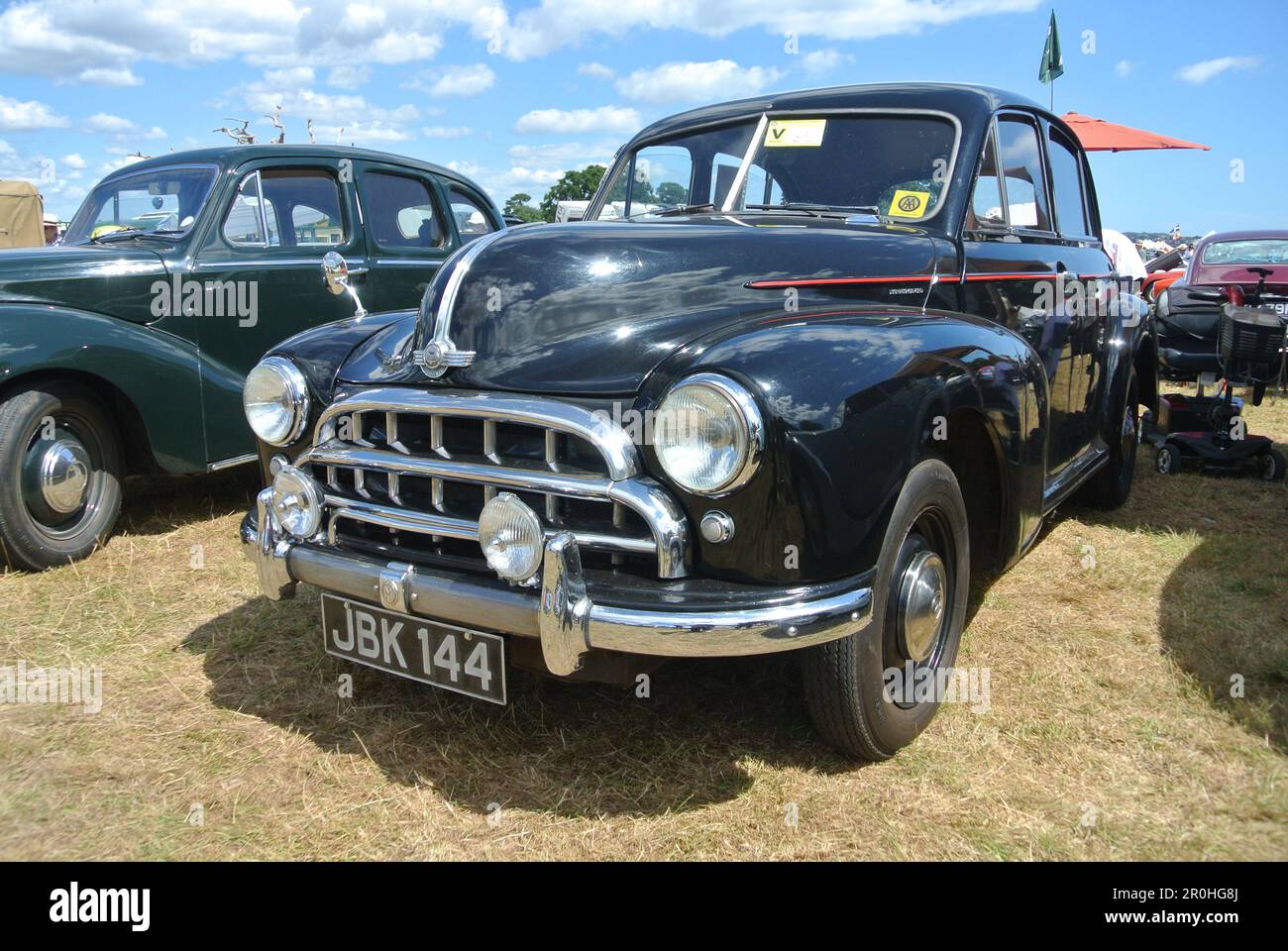 A 1953 Morris Oxford parked on display at the 47th Historic Vehicle ...
