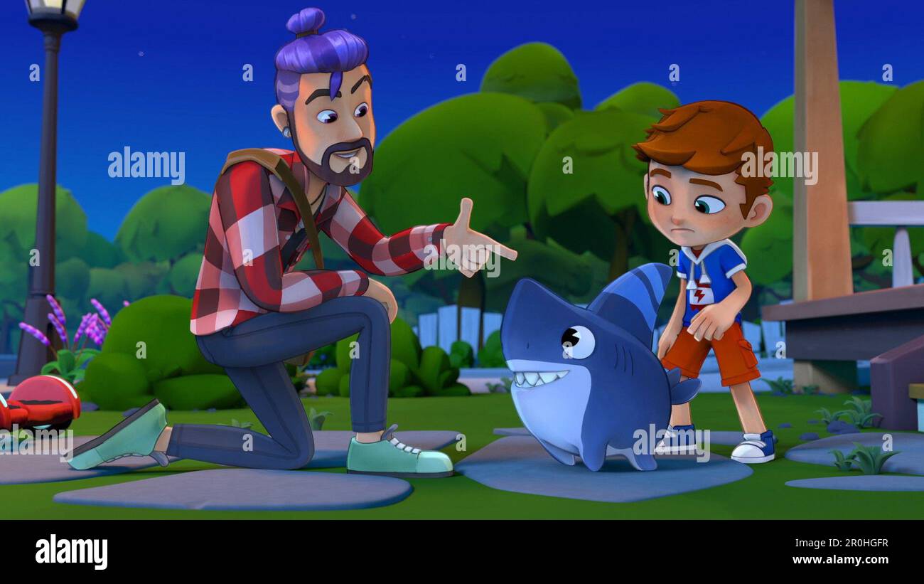 SHARKDOG, from left: Brody Ceviche (voice: Max Mittelman), Sharkdog ...