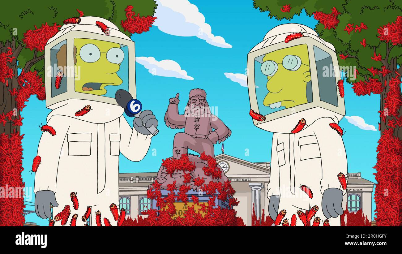 THE SIMPSONS, from left: Arnie Pye (voice: Dan Castellaneta), Jonathan ...