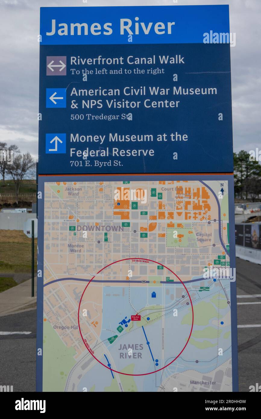 Map of richmond hi-res stock photography and images - Alamy