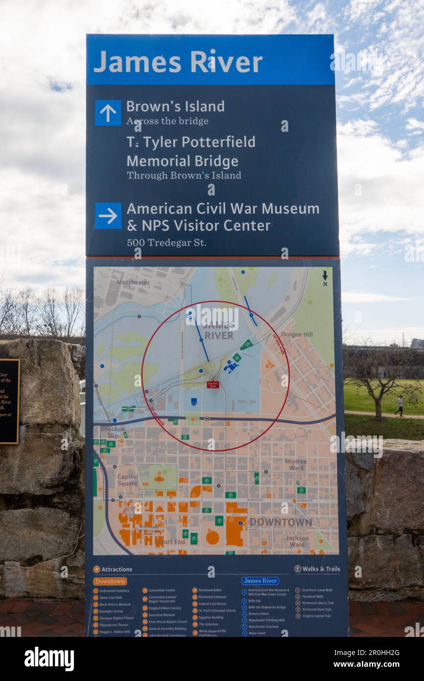 Map of richmond hi-res stock photography and images - Alamy