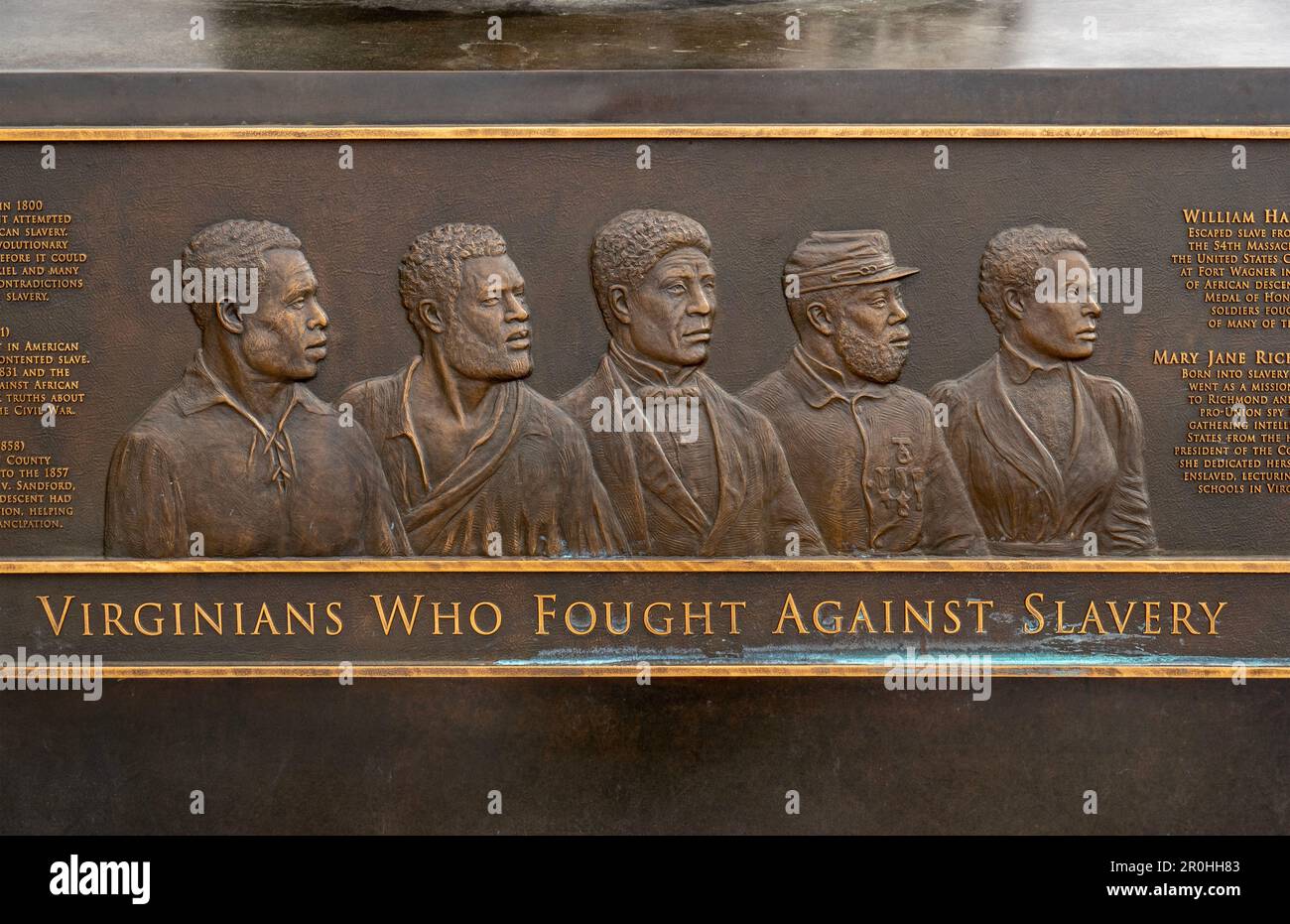 Emancipation and Freedom monument at Brown's Island Richmond VA Stock ...