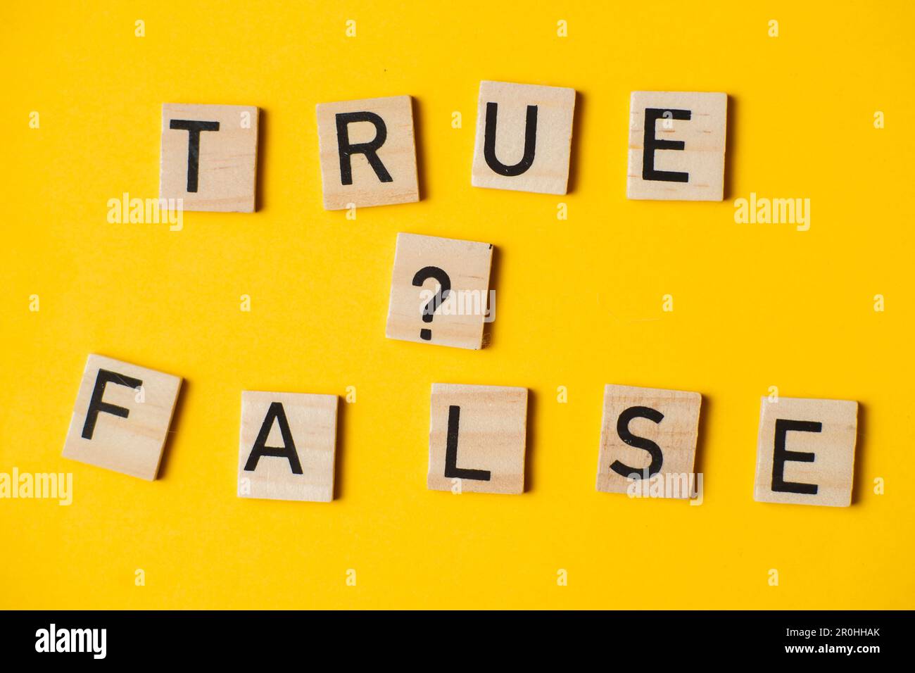 True Or False Words On A Yellow Background With A Question Mark Choice true-or-false-words-on-a-yellow-background-with-a-question-mark-choice