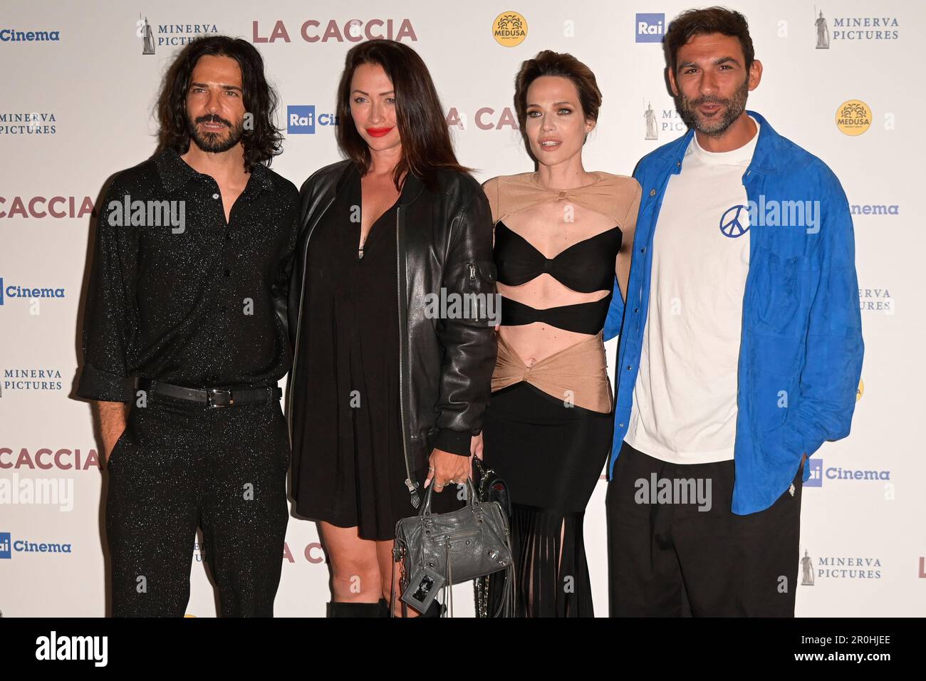 Rome, Italy. 08th May, 2023. Marco Bocci (l), Irene Capuano (c), Laura ...