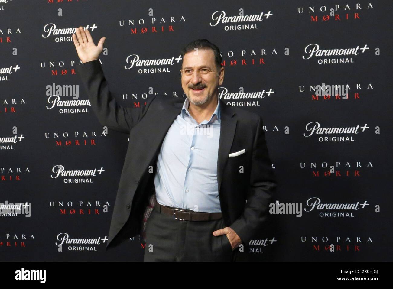 Mexican actor Juan Carlos Remolina poses for photographers at the ...