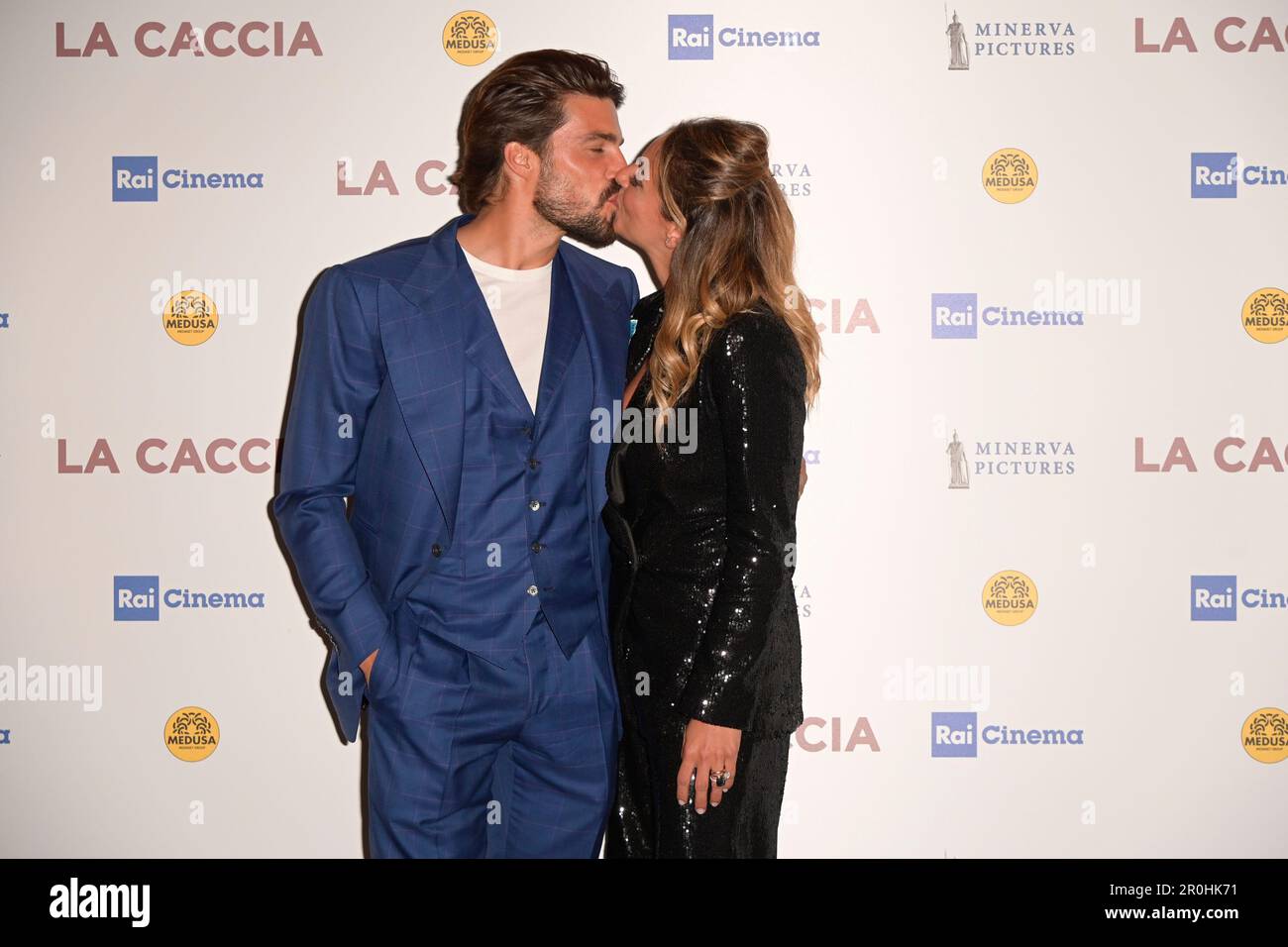 Rome, Italy. 08th May, 2023. Mariano Di Vaio (l) and Eleonora Brunacci ...