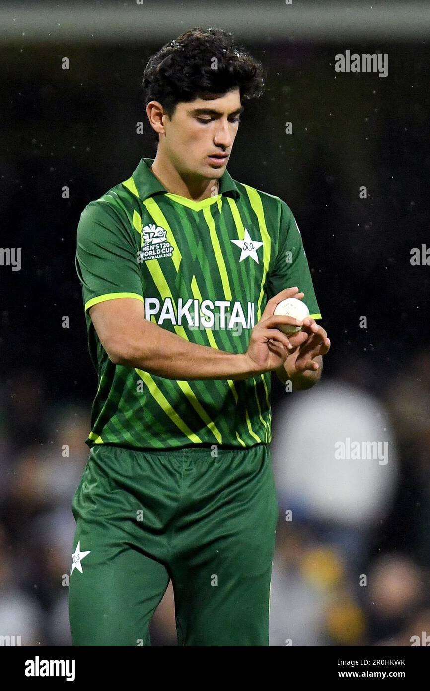 Sydney, Australia, 3 November, 2022. Mohammad Nawaz of Pakistan gets ...