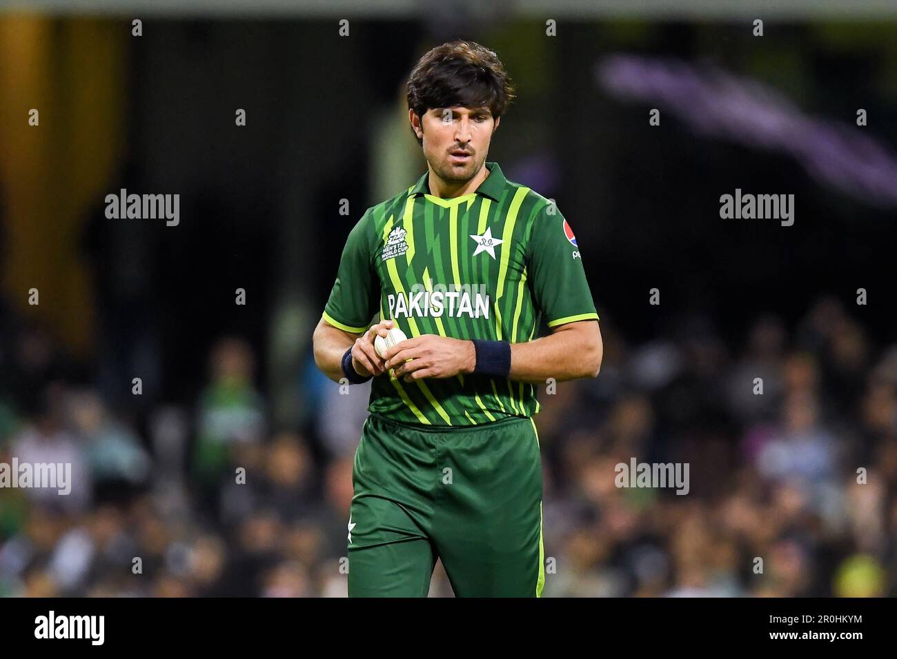 Sydney, Australia, 3 November, 2022. Mohammad Wasim of Pakistan gets ...
