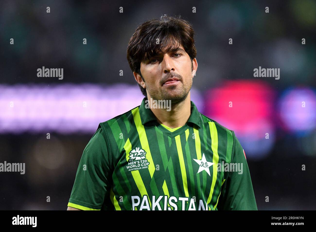 Sydney, Australia, 3 November, 2022. Mohammad Wasim of Pakistan looks ...