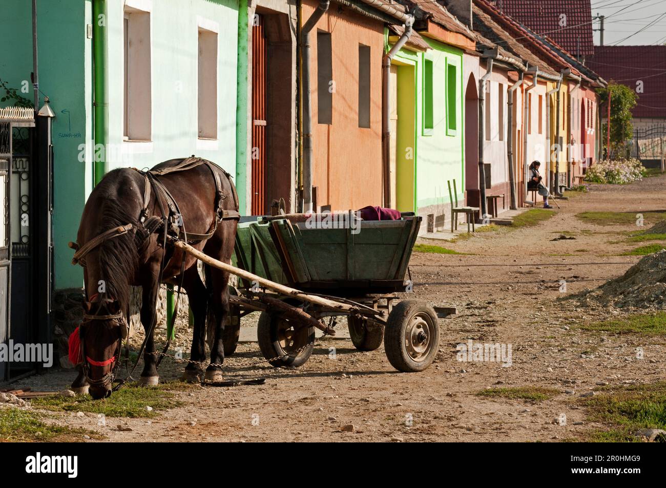The village of Avrig near Sibiu, Transylvania, Romania Stock Photo - Alamy