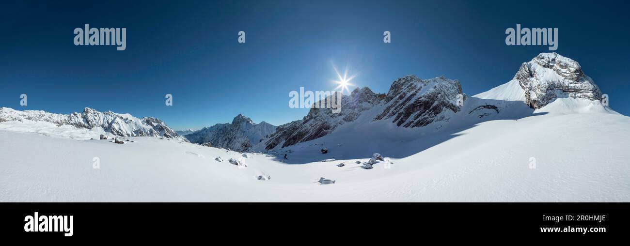 Landscape at Zugspitzplatt, Zugspitze, Upper Bavaria, Bavaria, Germany ...