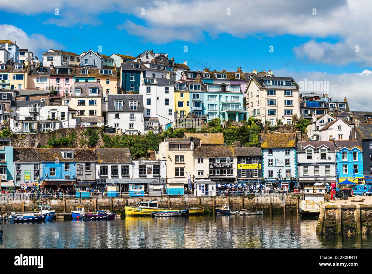 Brixham Harbour and Marina, Brixham, Torbay, Devon, England Stock Photo ...
