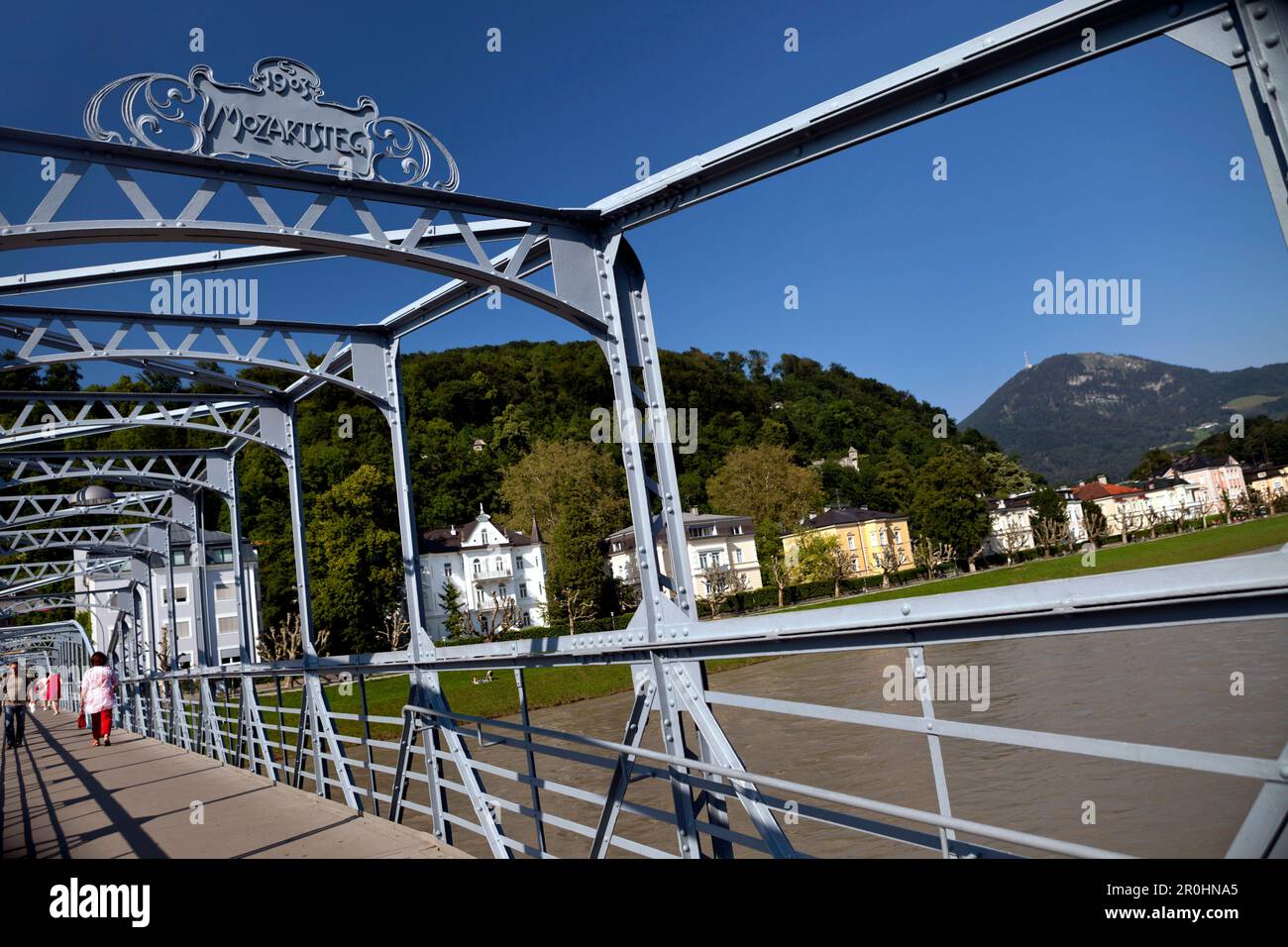 Mozartsteg over the Salzach River, Salzburg, Austria Stock Photo - Alamy