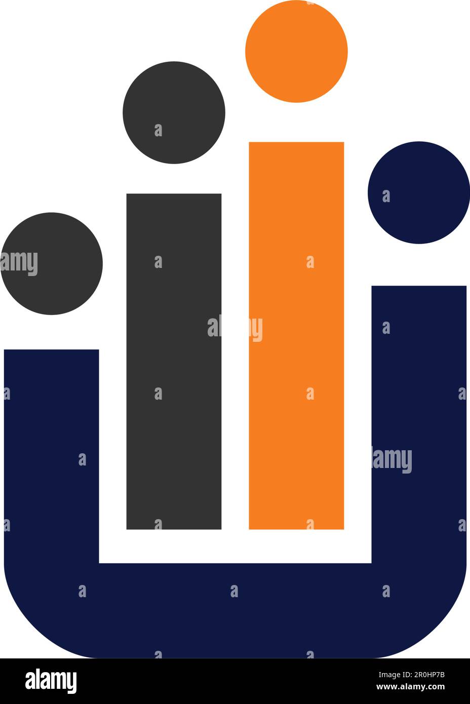 unity logo template. Icon Illustration Brand Identity. Isolated and ...