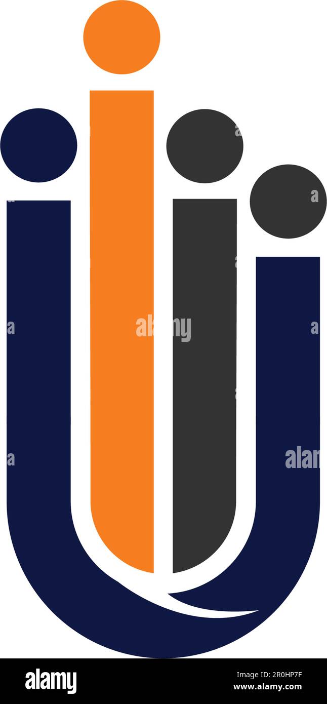 unity logo template. Icon Illustration Brand Identity. Isolated and ...