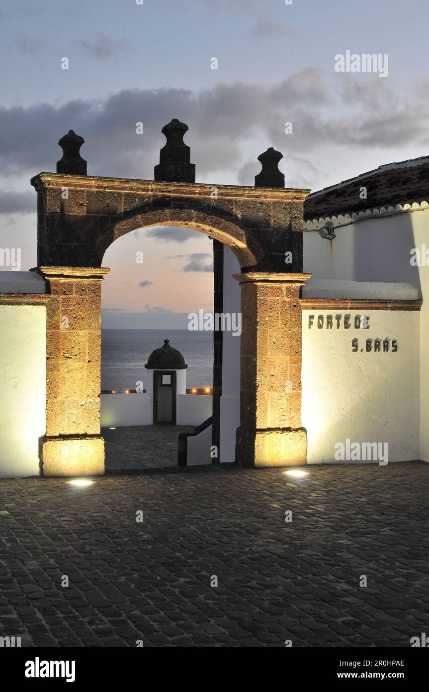 Fort of Vila do Porto, Island of Santa Maria, Azores, Portugal Stock ...