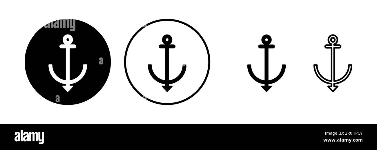 Anchor icon vector. Anchor sign. marine symbol Stock Vector Image & Art ...