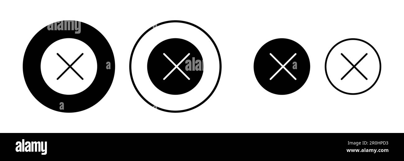 Close vector icon. Delete icon. remove, cancel, exit symbol Stock ...