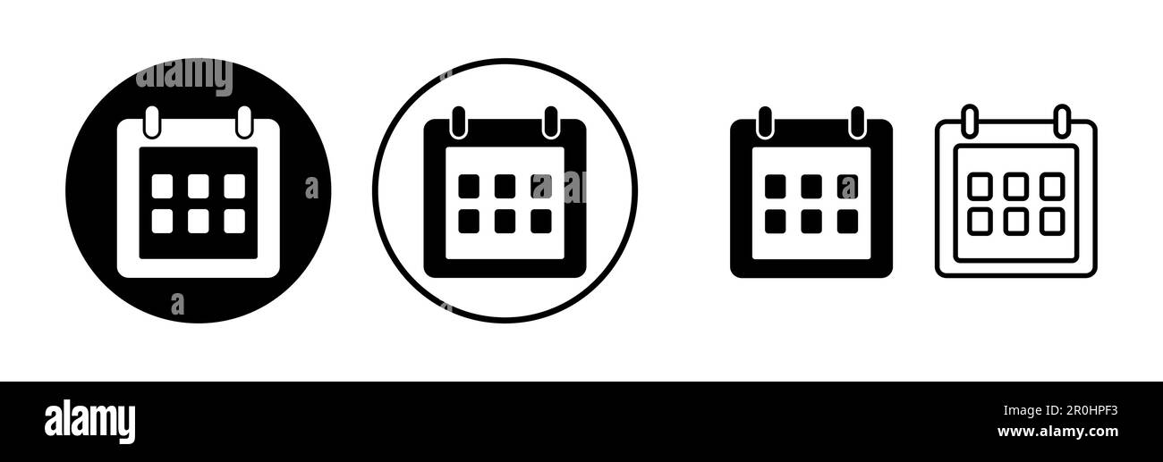 calendar icon vector. Calender symbol Stock Vector Image & Art - Alamy