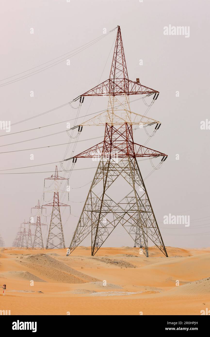 Electricity pylons in middle hi-res stock photography and images - Alamy