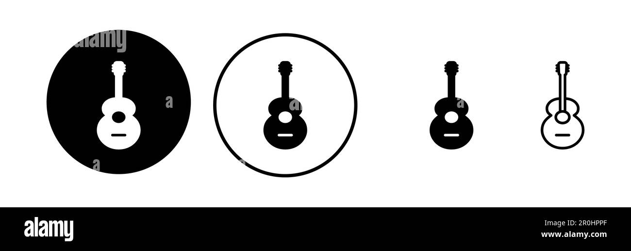 Guitar icon vector. musical instrument sign Stock Vector Image & Art ...