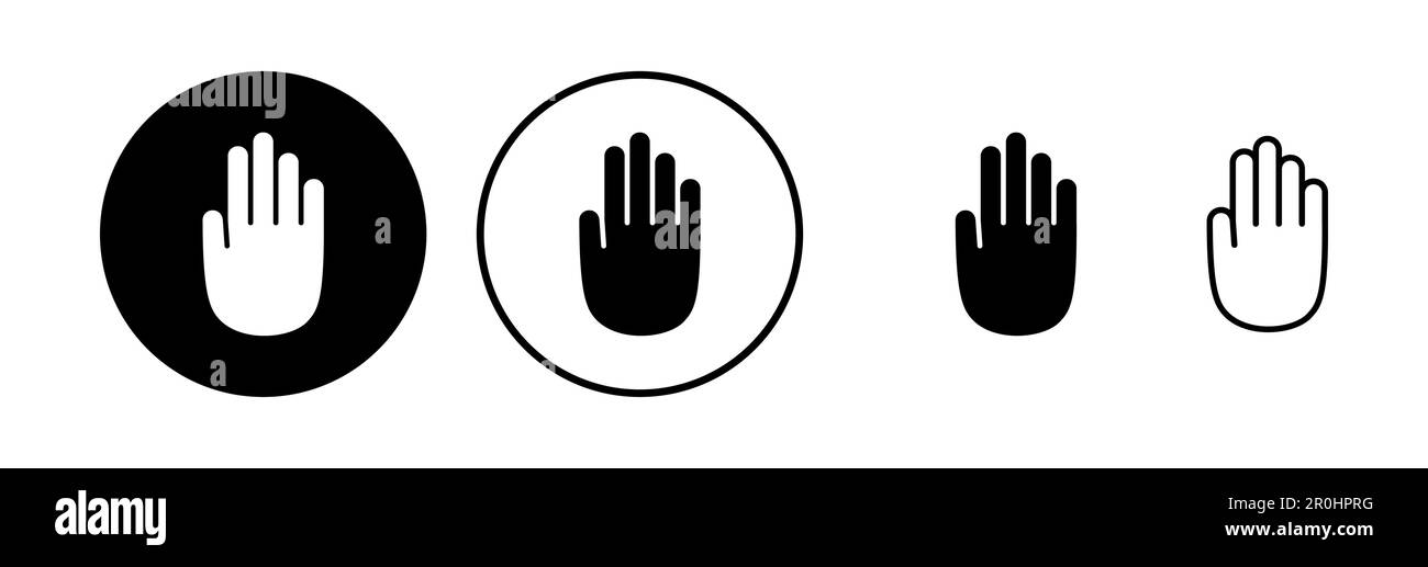 Hand icon vector. hand symbols. palm Stock Vector Image & Art - Alamy