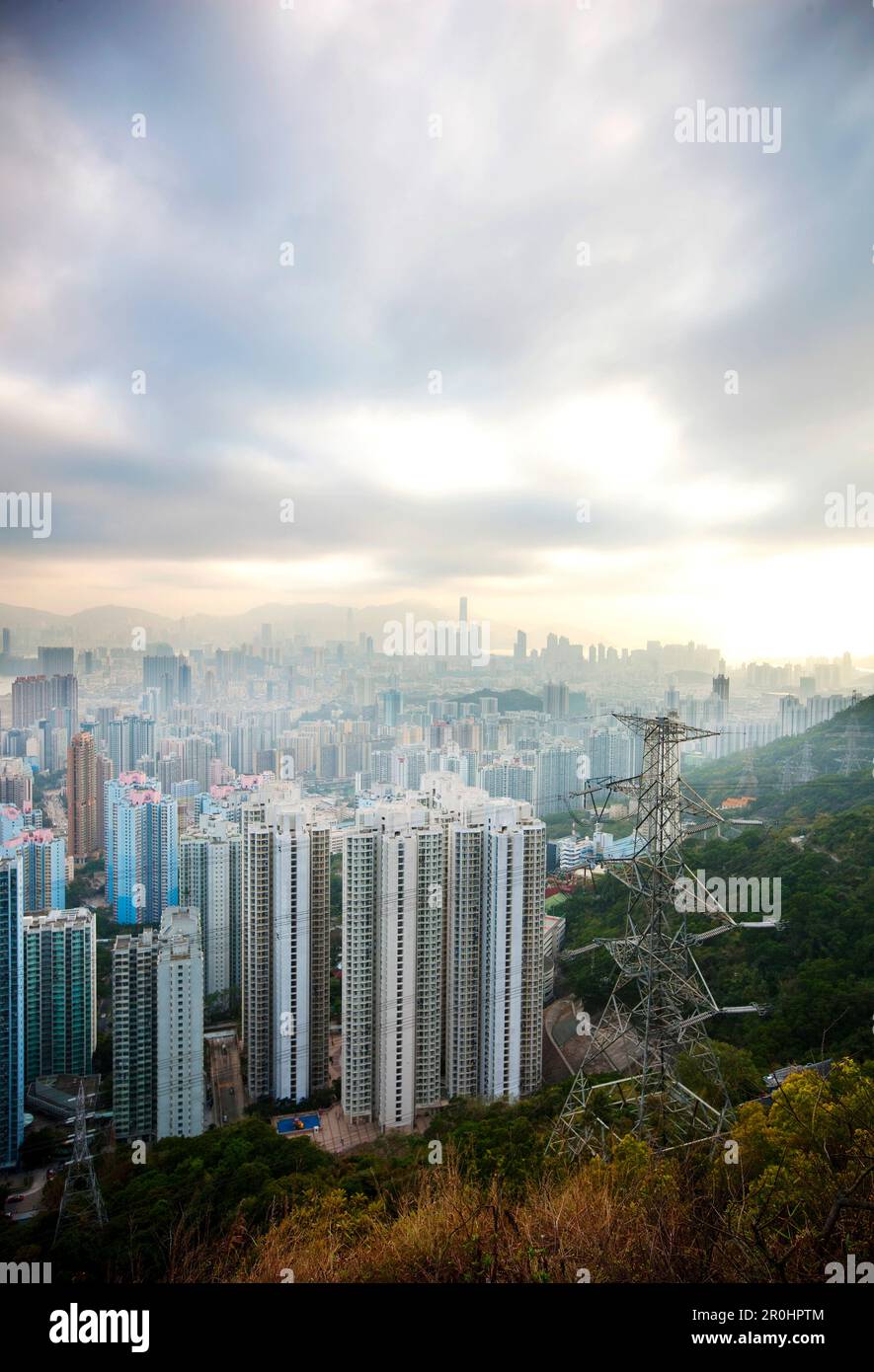 Cityscape with high-rise buildings, Hong Kong, China Stock Photo - Alamy