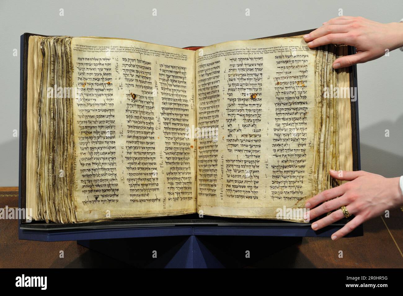 New York, USA. 08th May, 2023. Codex Sassoon 10th century Hebrew Bible ...