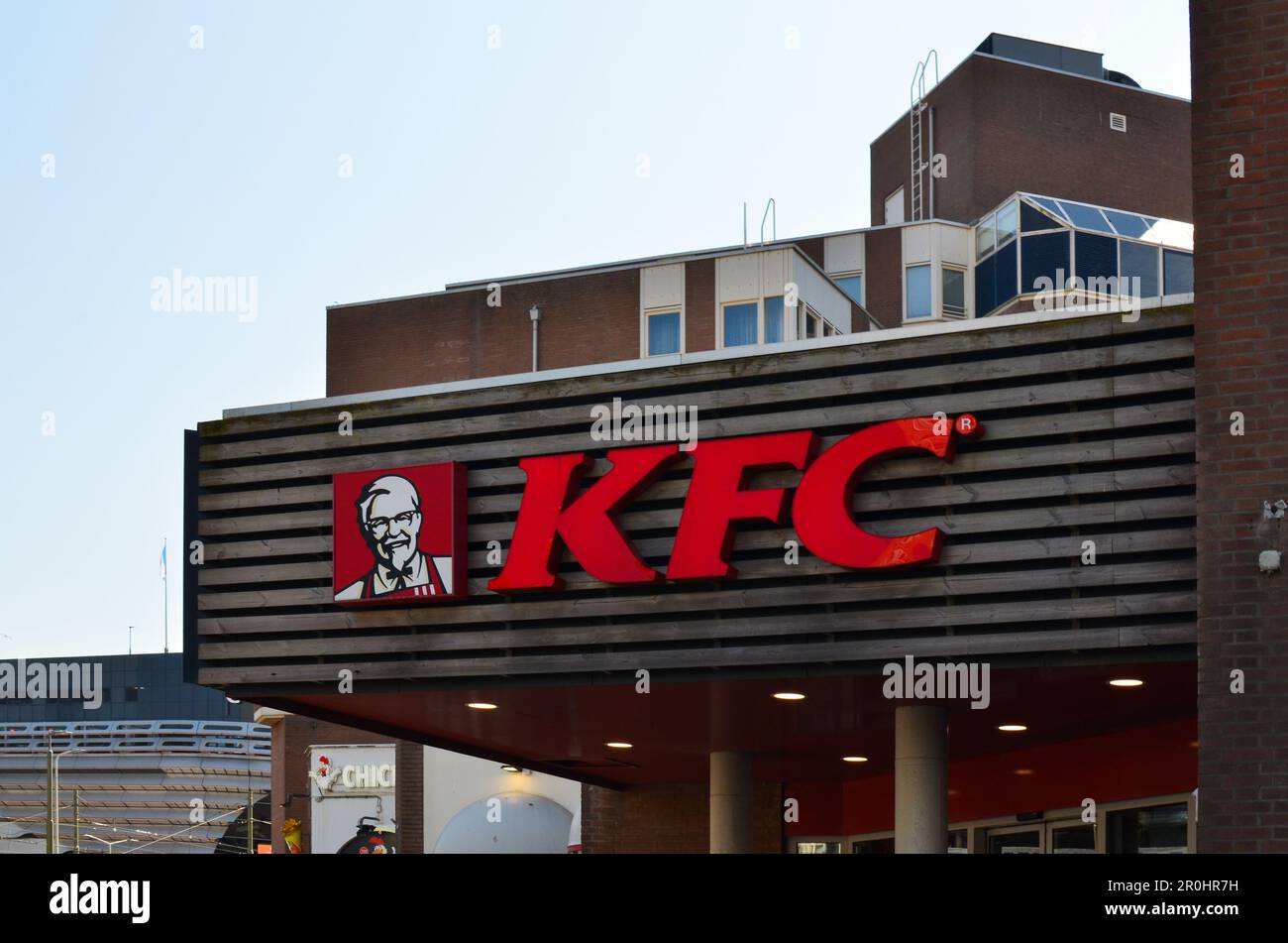 Hague, Netherlands - May 2, 2022: Exterior of KFC fastfood restaurant ...