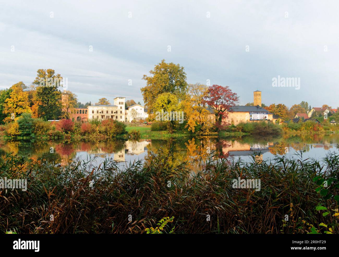 Lake Bornstedt, Bornstedt Crown Estate, Potsdam, Brandenburg, Germany ...