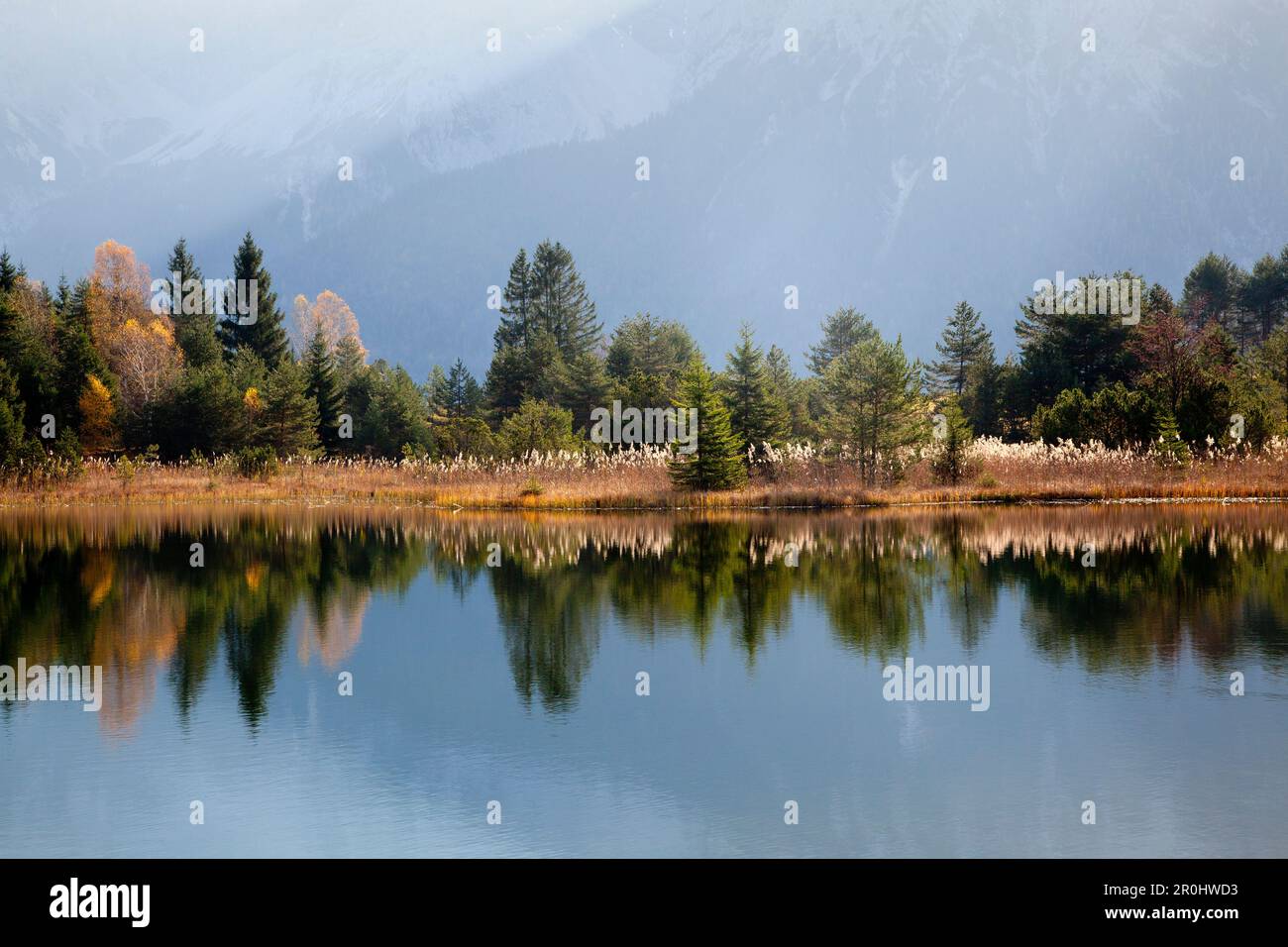 Lake Luttensee, near Mittenwald, Bavaria, Germany Stock Photo - Alamy