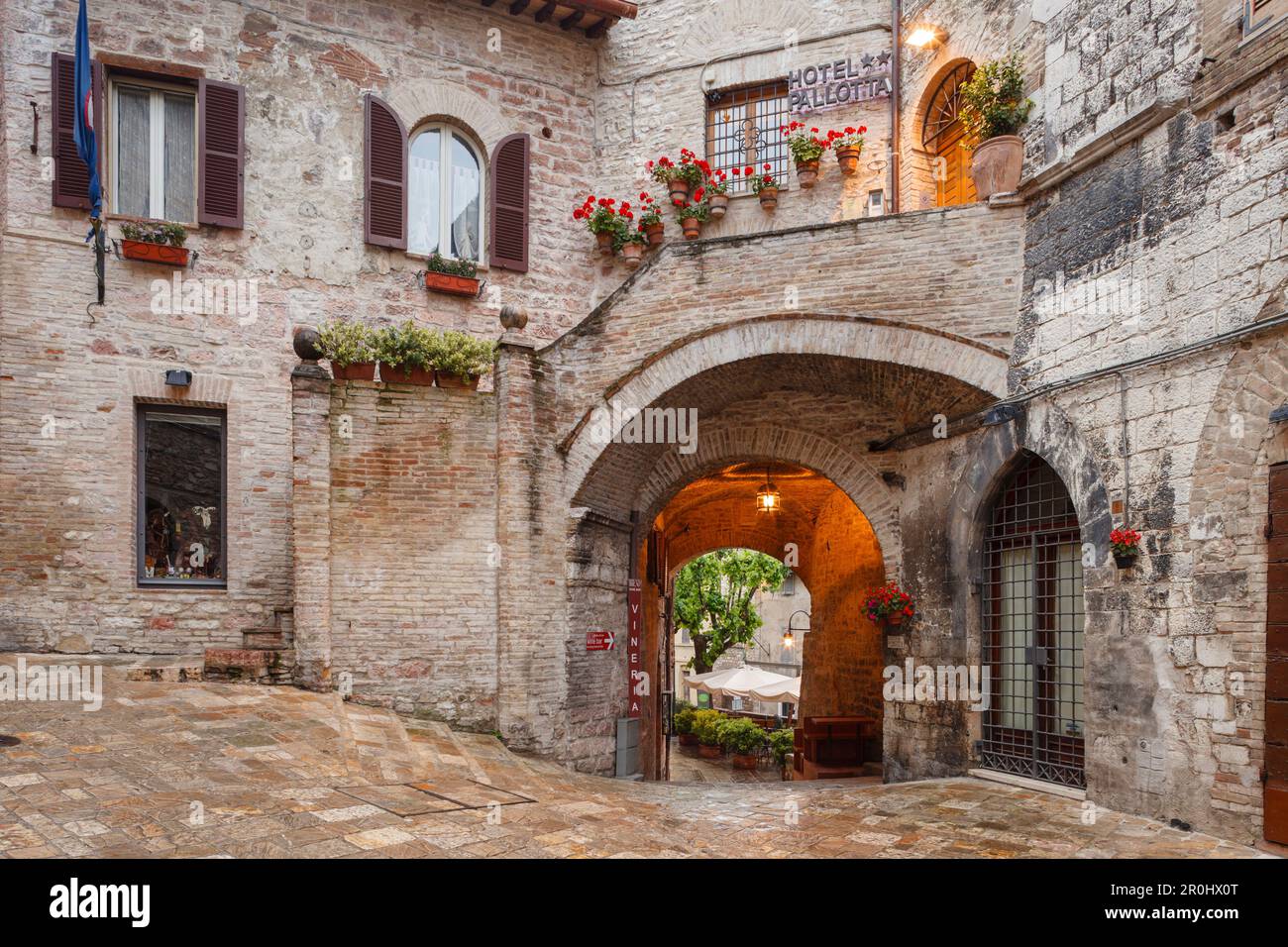 Hotel Palotta, alleyway from Via San Rufino to Via Galeazzo Alessi ...