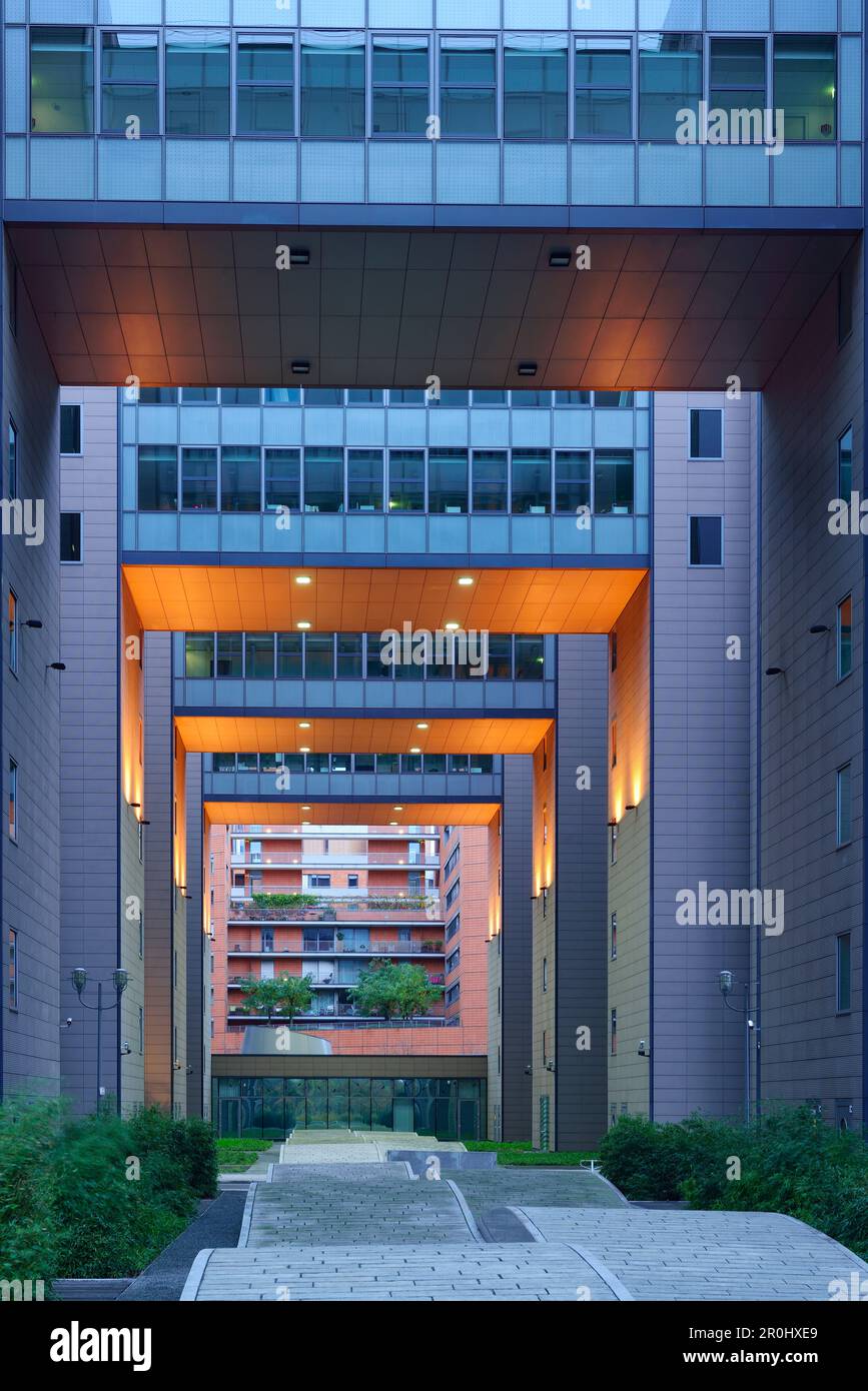 Atrium, skyscraper at Potsdamer Platz, Berlin, Germany Stock Photo - Alamy