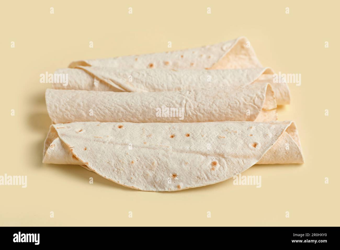 Thin lavash on beige background Stock Photo - Alamy