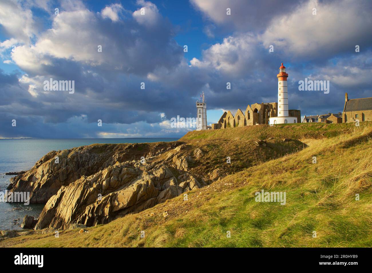Pointe de St. Mathieu, Dept. Finistere, Bretagne, France, Europe Stock ...