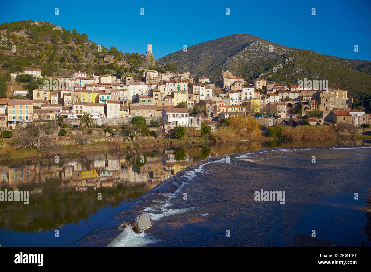 Roquebrun france herault view hi-res stock photography and images - Alamy