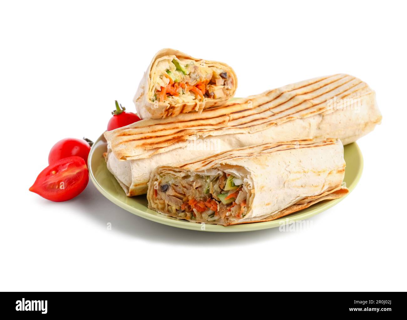 Arabic shawarma plate Cut Out Stock Images & Pictures - Alamy