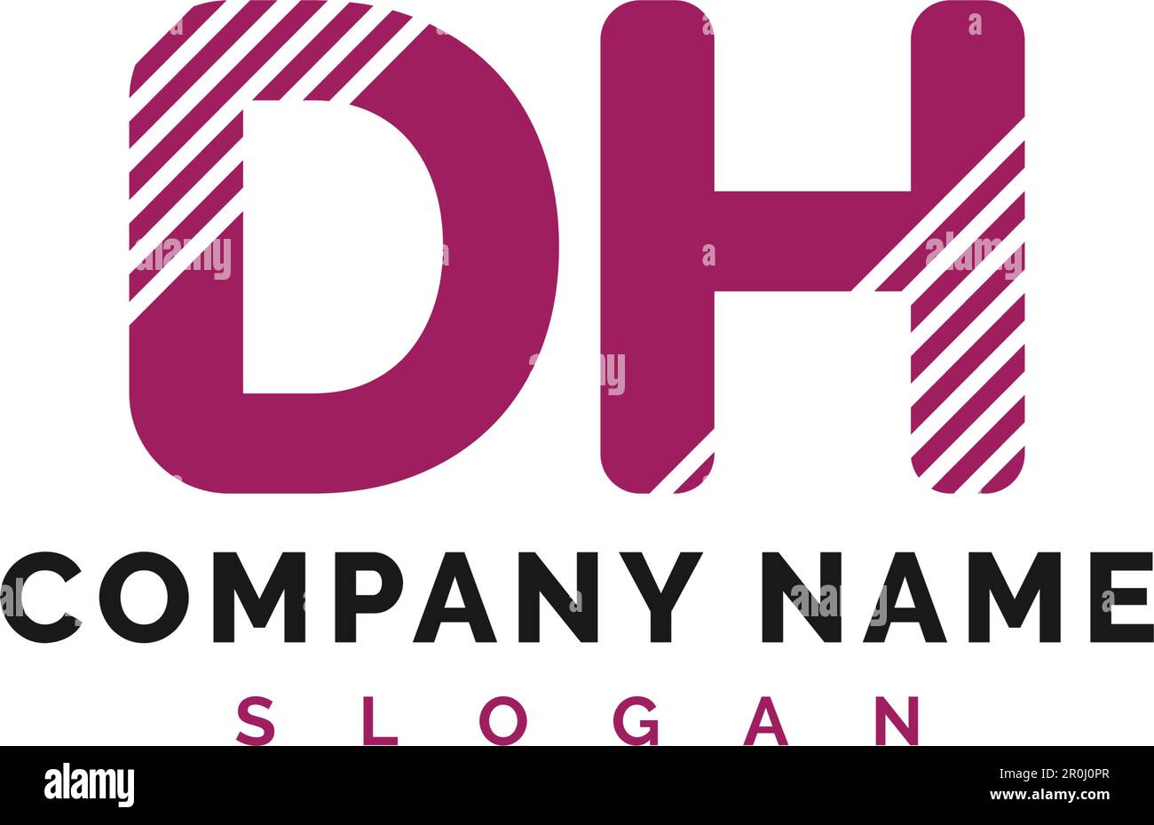 DH Letter Logo Design. DH letter logo Vector Illustration - Vector ...